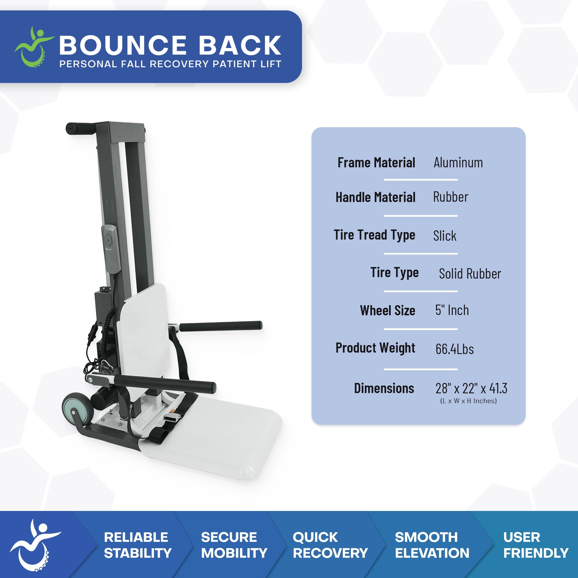 Bounce Back Fall Recovery Lift | Mobile Patient Lift